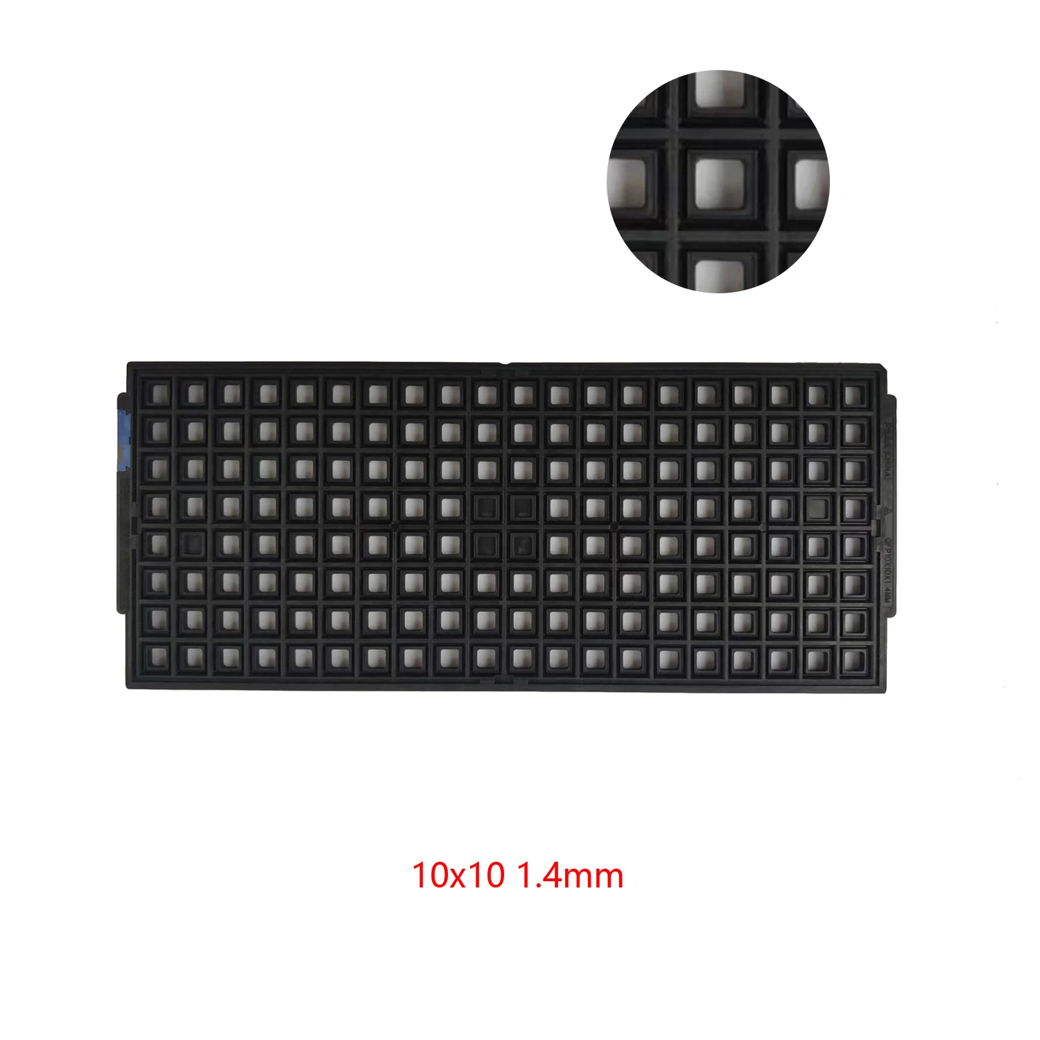 ESD Emebiol Q-ICT Black Antistatic IC Tray 322x138mm - OEM | Wholesale