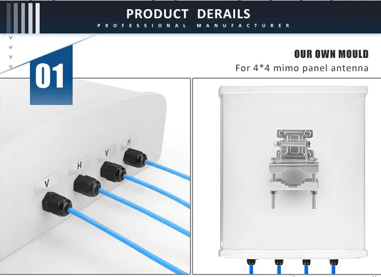 5G LTE 4 Port Omni Directional Panel Antenna - 698-4000mhz