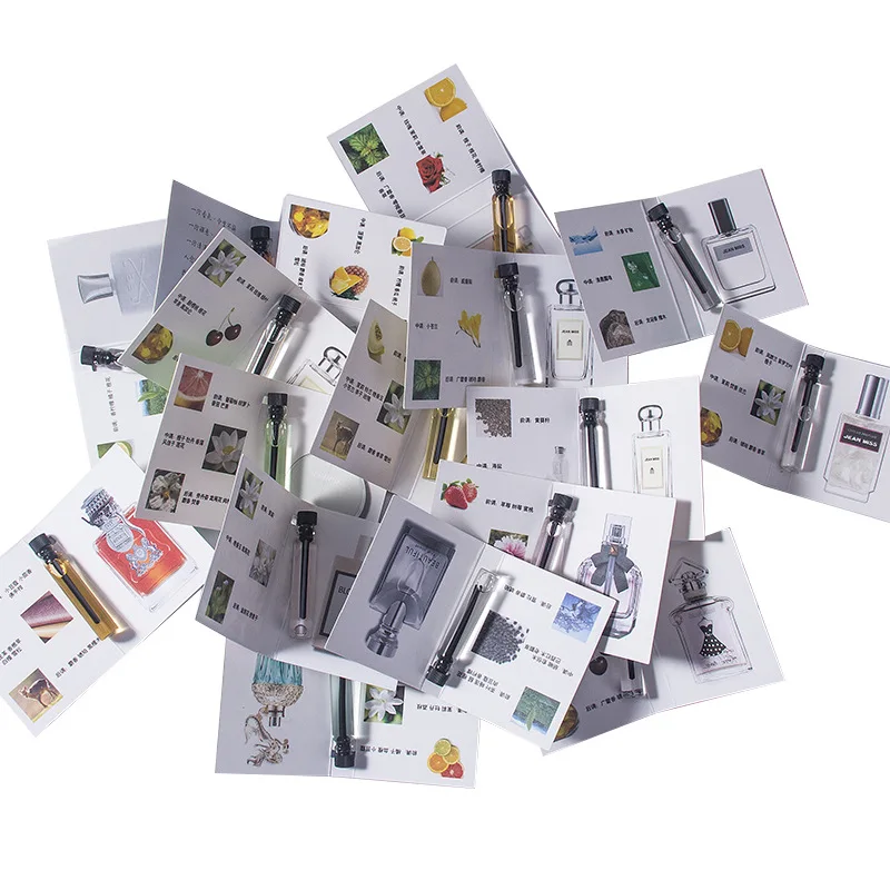 Perfume Cosmetics Sample Packaging - Customized Folding Cards