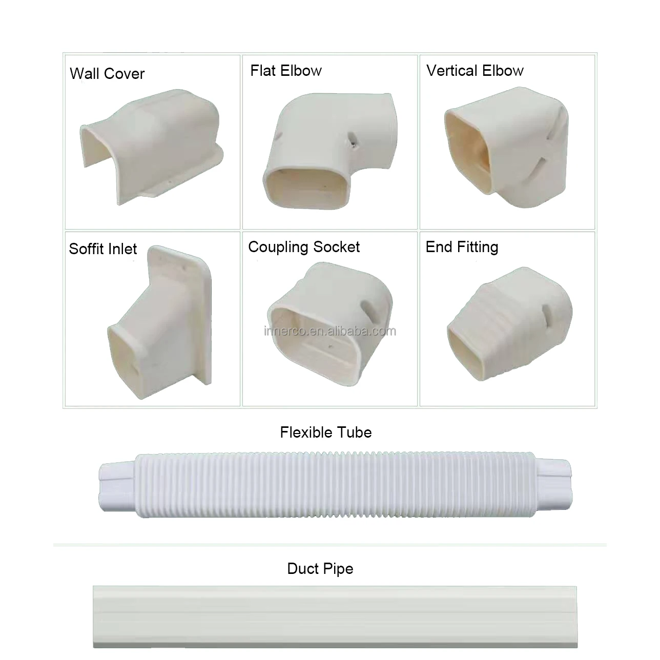 PVC Pipe Covers for Decorative Air Conditioner Ducts
