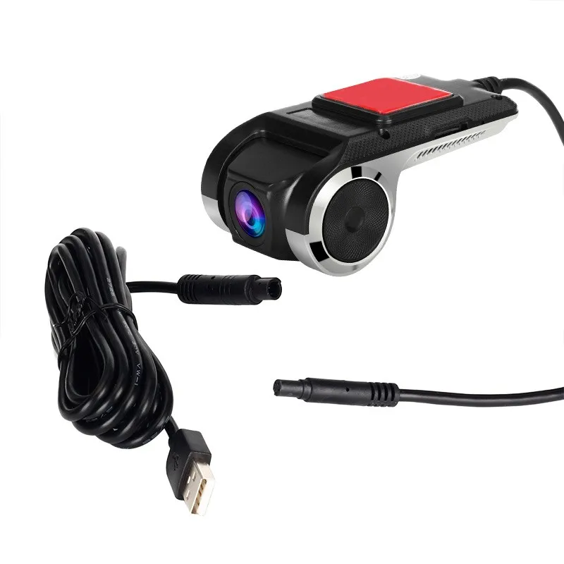 USB Dash Cam - HD 720P Video Recorder with ADAS Features