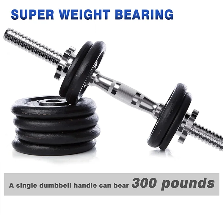 Adjustable Dumbbell Bars,Non-slip Dumbbell Handles,Threaded Dumbbell ...