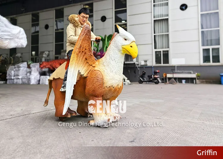 Greek Mythological Monster Animatronic Walking Griffin Animal Ride ...