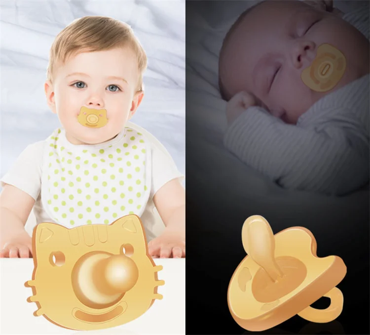 0-6M Newborn Baby Silicone Soft Orthodontic Baby Pacifier with Clip PP ...