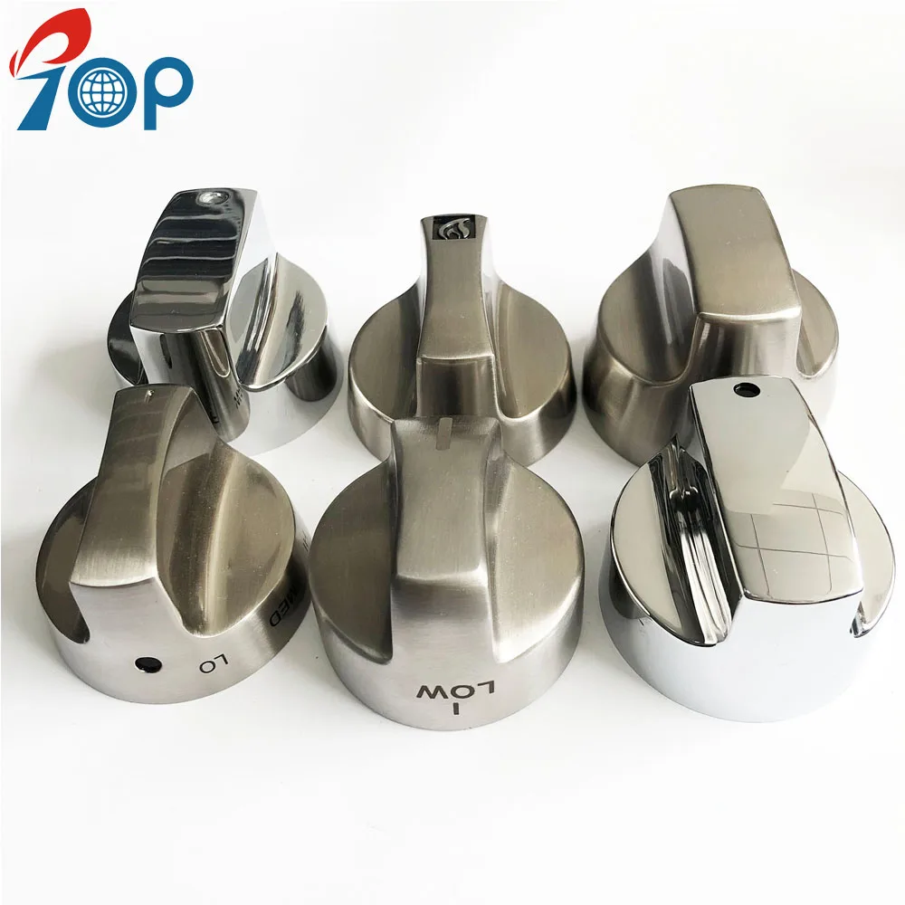 Gas Bbq Grill Stove Control Knob Metal With Chrome Plated Rotary Switch ...