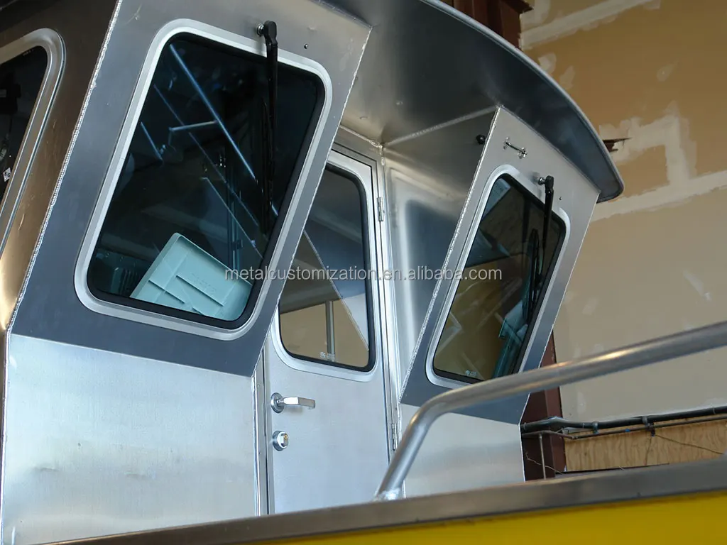 Aluminum Landing Craft Cabin Work Boat Crane for Sale