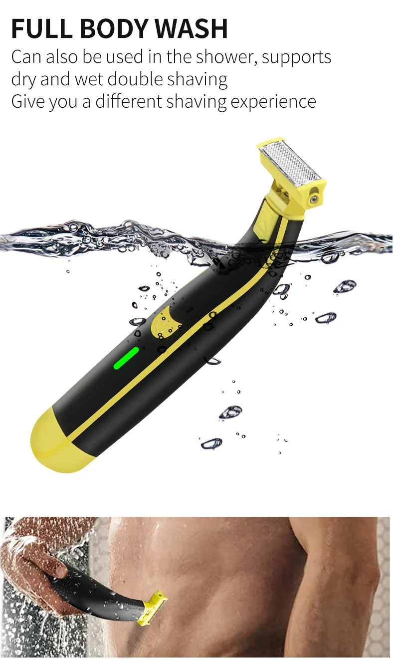 Waterproof Electric USB Rechargeable Man Shaver - KJ-3008