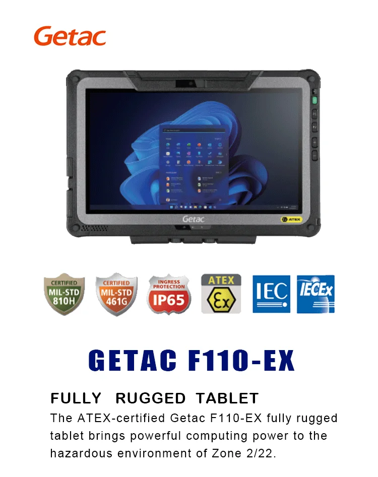 Getac F110-EX全坚固平板电脑11.6英寸IP65行业品牌全新原价面议| Alibaba.com