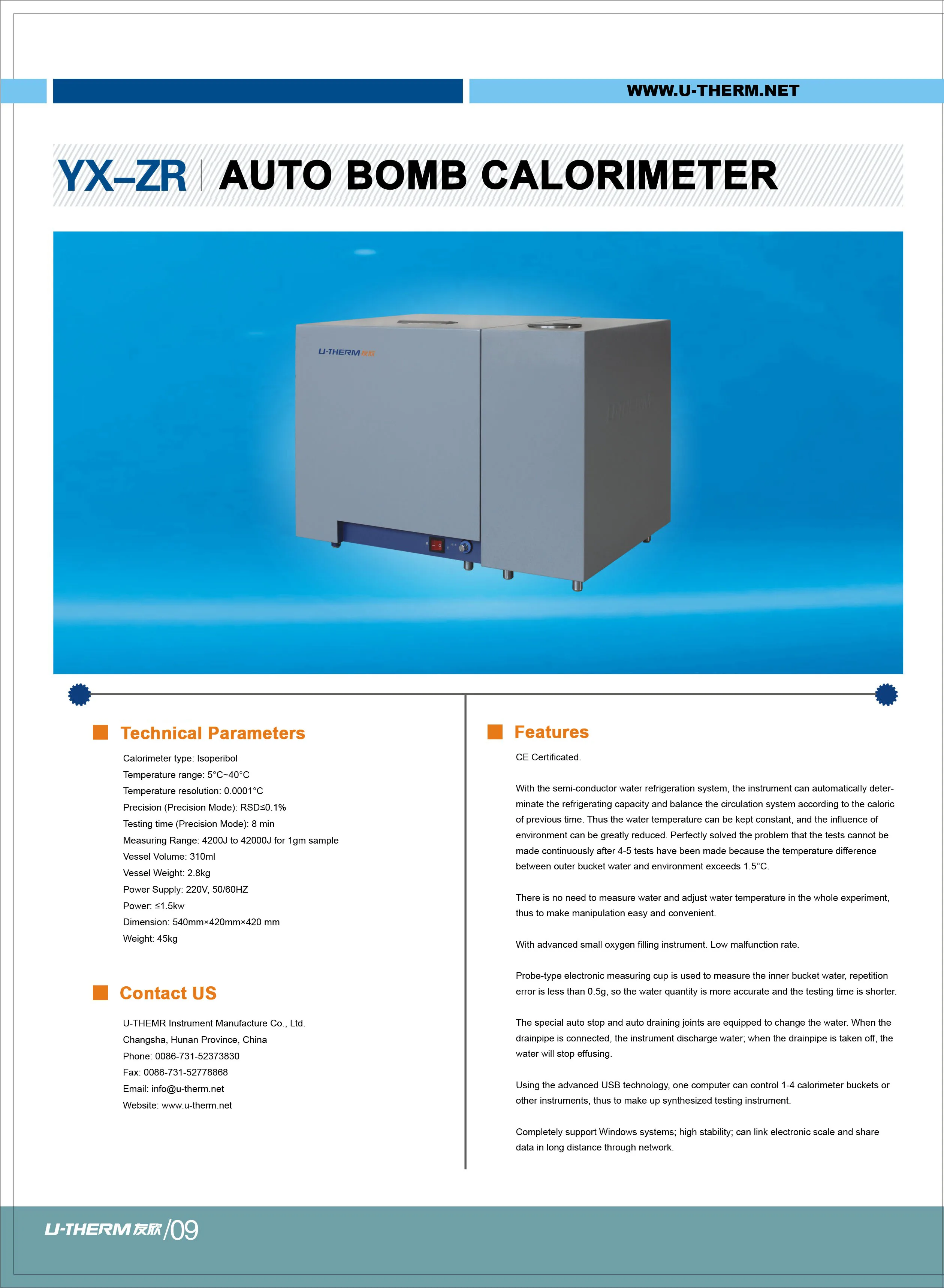 Oxygen Bomb Calorimeter Lab Measuring Instrument Automatic Coal Oxygen ...