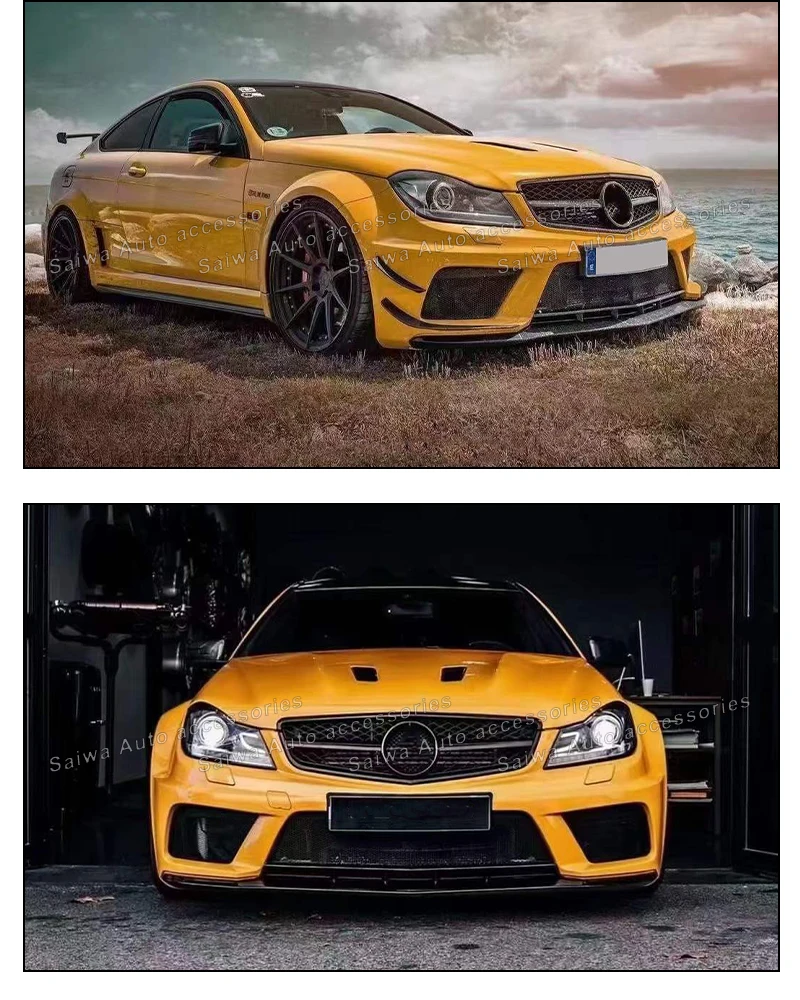 SW Body Kit for Mercedes-Benz C-Class W204 C63 Coupe Upgrade Bumper ...