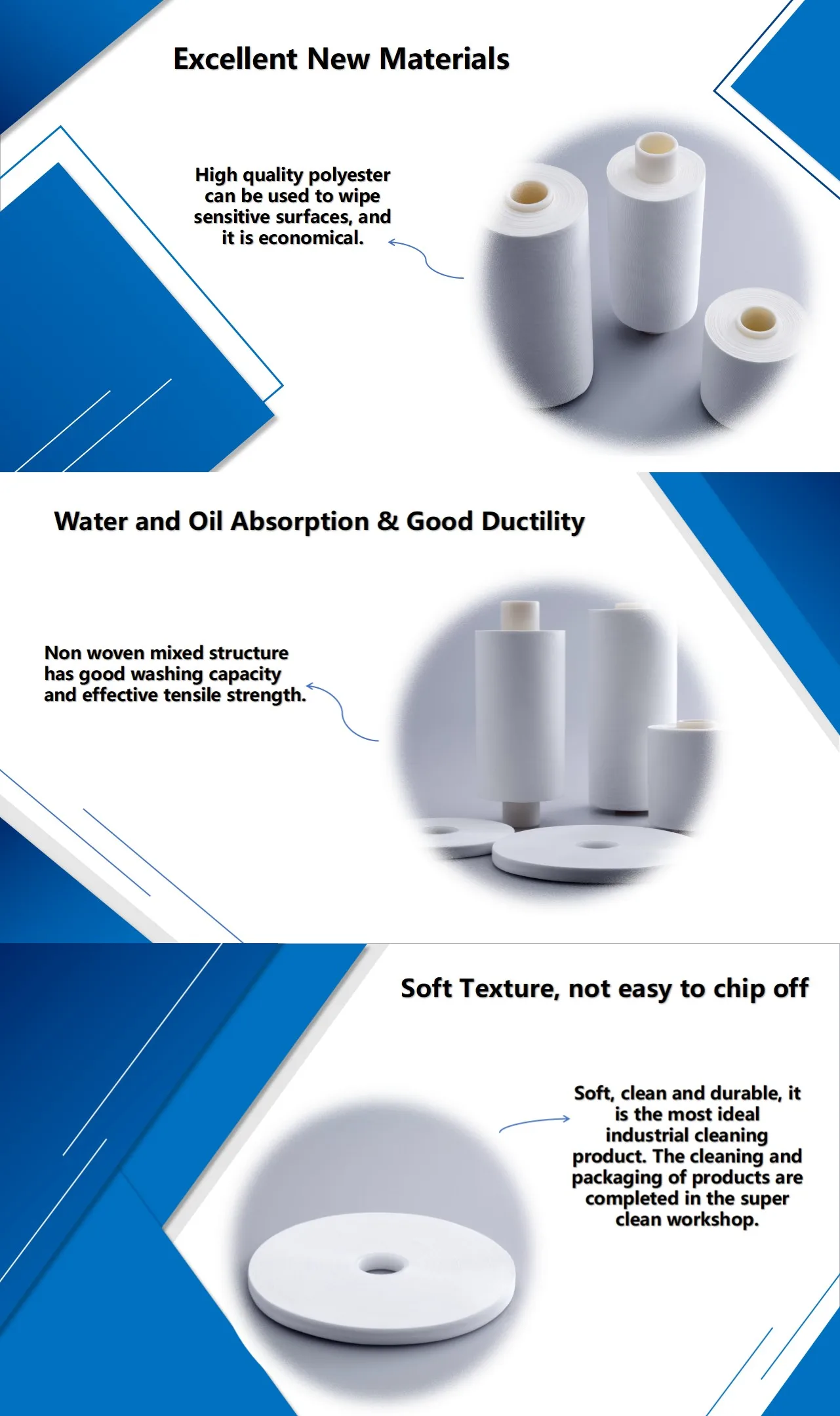 Canmax Esd 9x9 Cleanroom Wiper Roll Laser Cut Microfiber Cleanroom ...