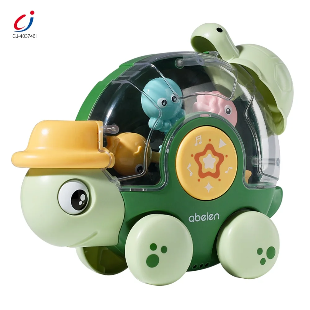 Chengji baby cartoon turtle bathroom shower rotate spray water cute ...