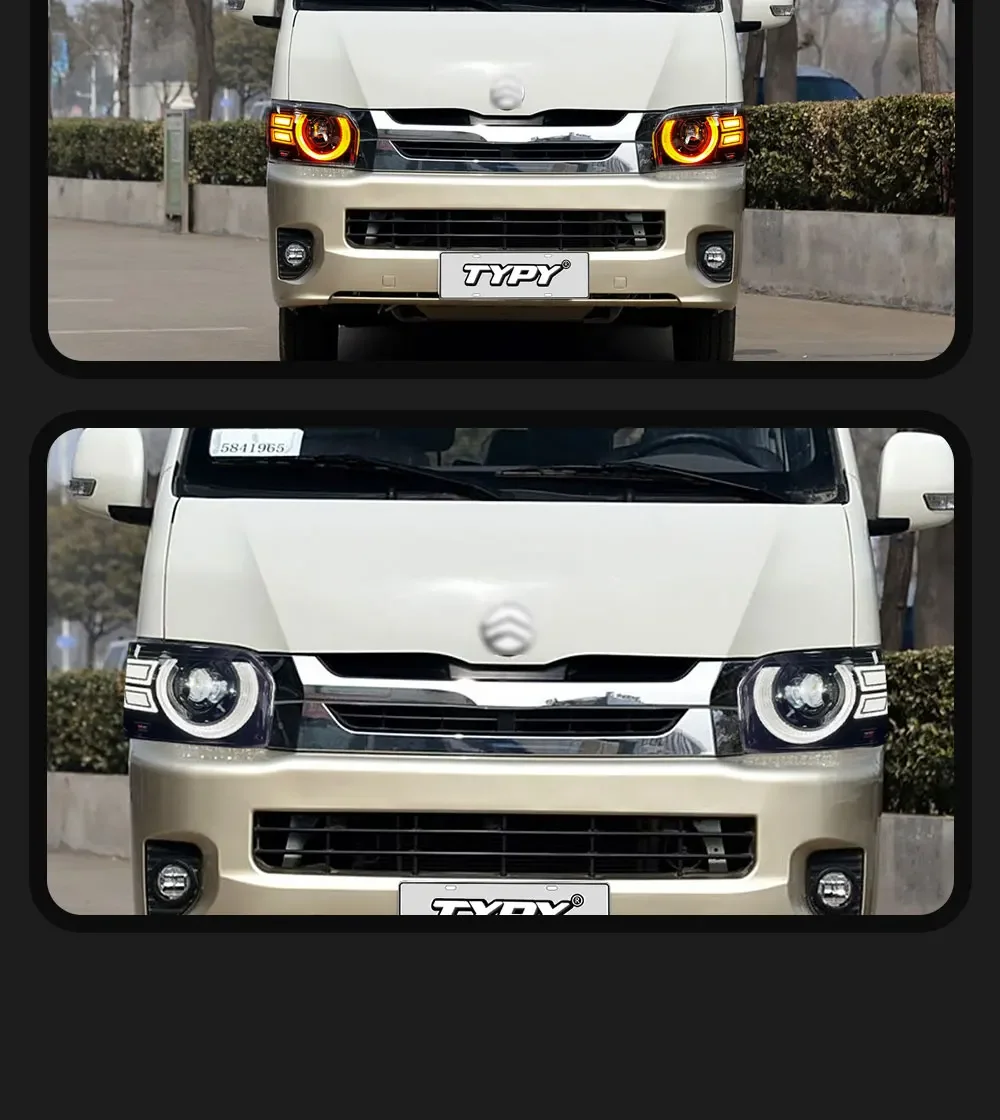 TYPY LED Headlight for Toyota Hiace 2005-2018, 8000 Lm Projector Head ...