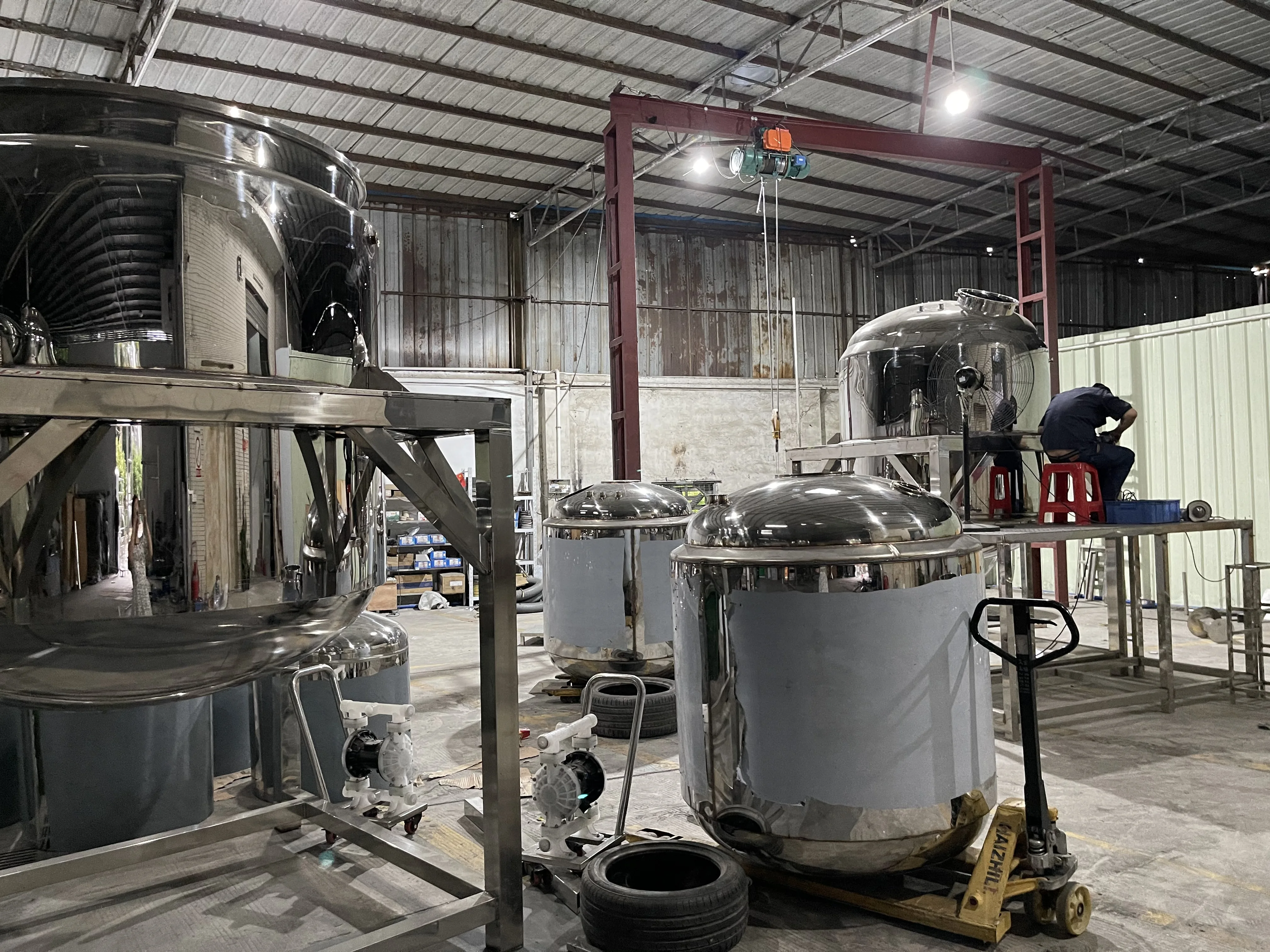 SPX High Shear Vacuum Homogenizer Machine, Continuous Emulsifying Mixer ...