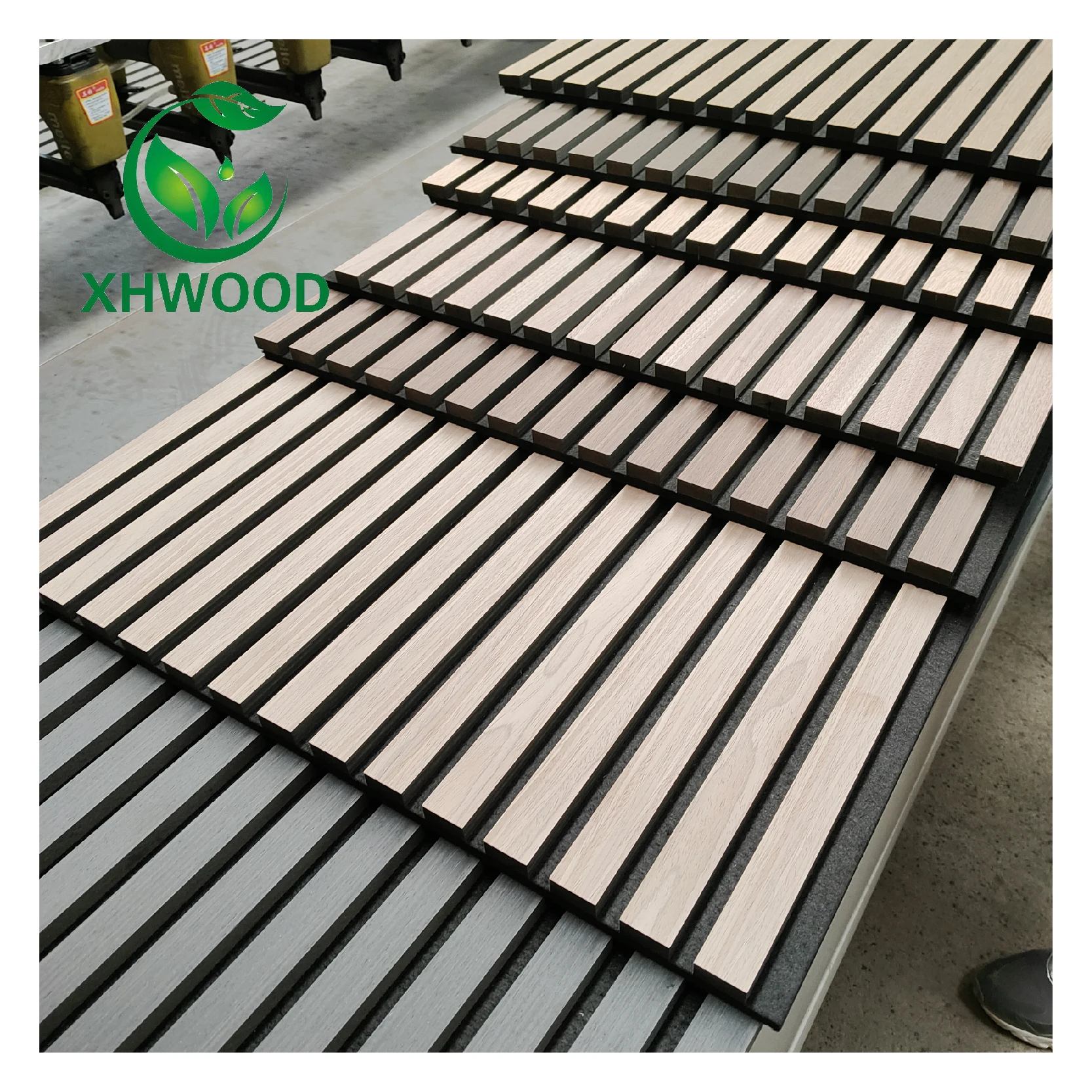 Wave Acoustic Wood Wall Panels Soundproof Polyester for Studio ...