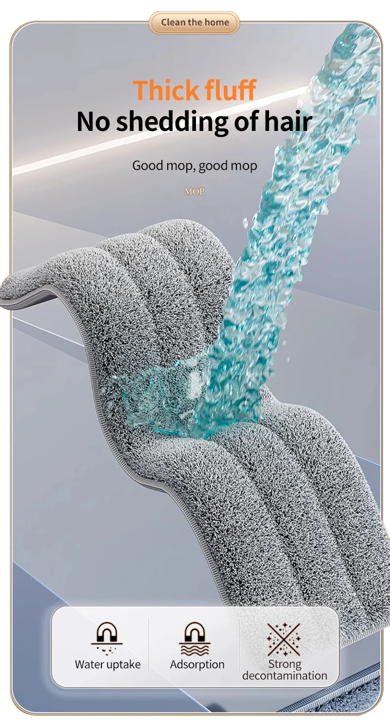 Smart Mops New Flat Mop Bucket with Clean and Dirty Water Separated, 3 ...