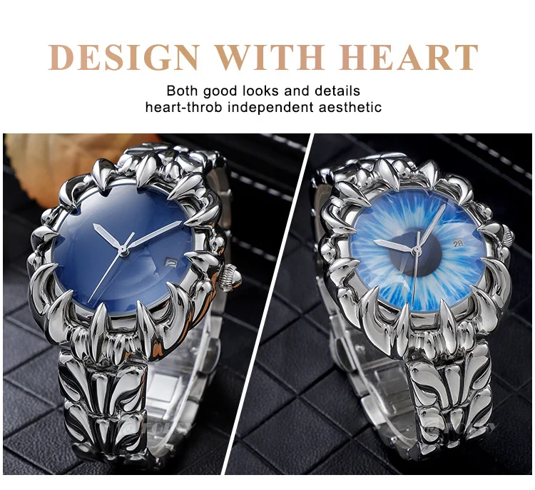 New Design OEM Strange Twisted Claw Unique Stainless Steel Luxury ...