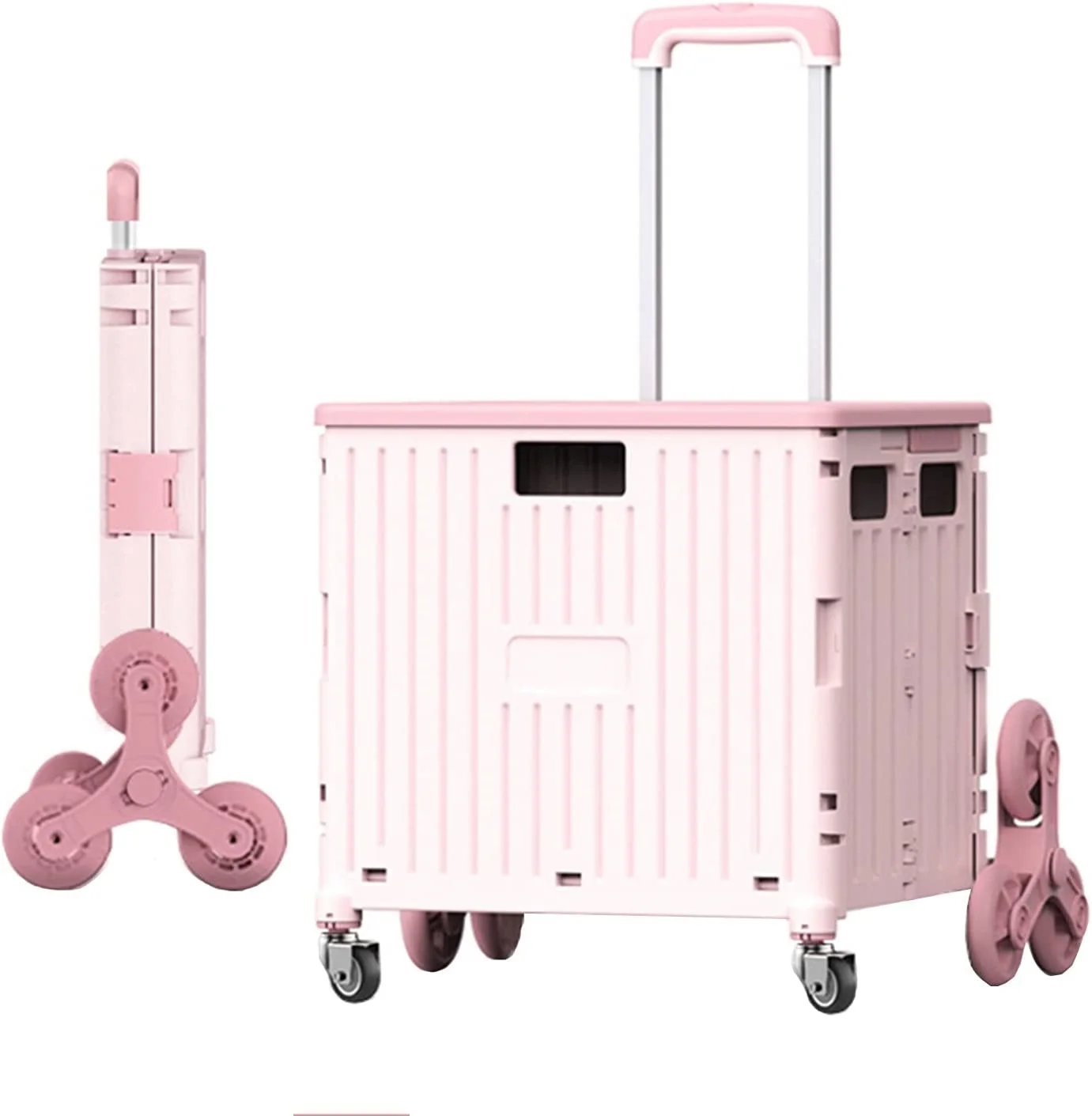 Collapsible Shopping Grocery Cart Trolley Rollator Foldable Personal ...