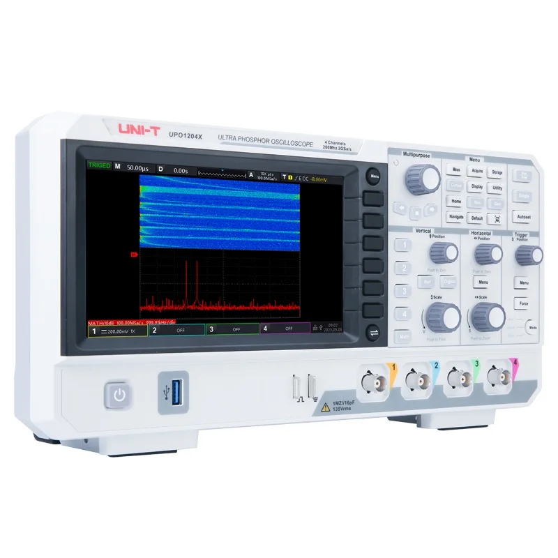 Uni-t Upo1204x Digital Oscilloscope 100mhz 4 Channel 2gsa/s 500,000wfms ...