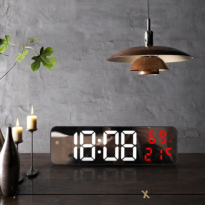Virtue Modern Large Screen Adjustable Brightness Clock