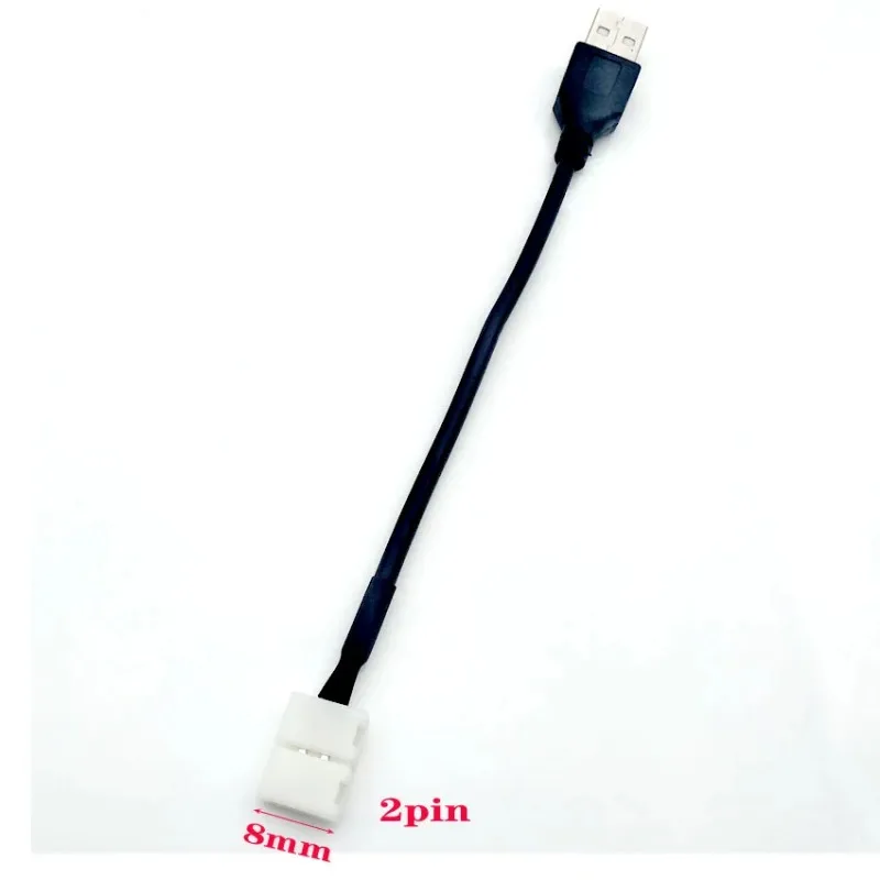 2pin Around 15cm Cable Led Strip Connector 8mm/10mm Led Connector To ...