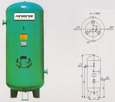 Air Receiver Tank 1000L - Efficient Compressed Air Solution