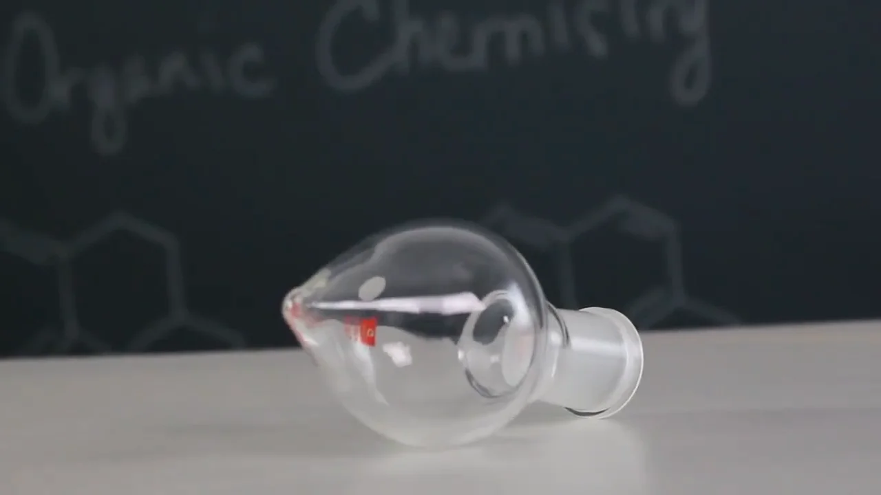 Customized Laboratory Glassware Pear-shaped Flasks Single Neck Or Two ...