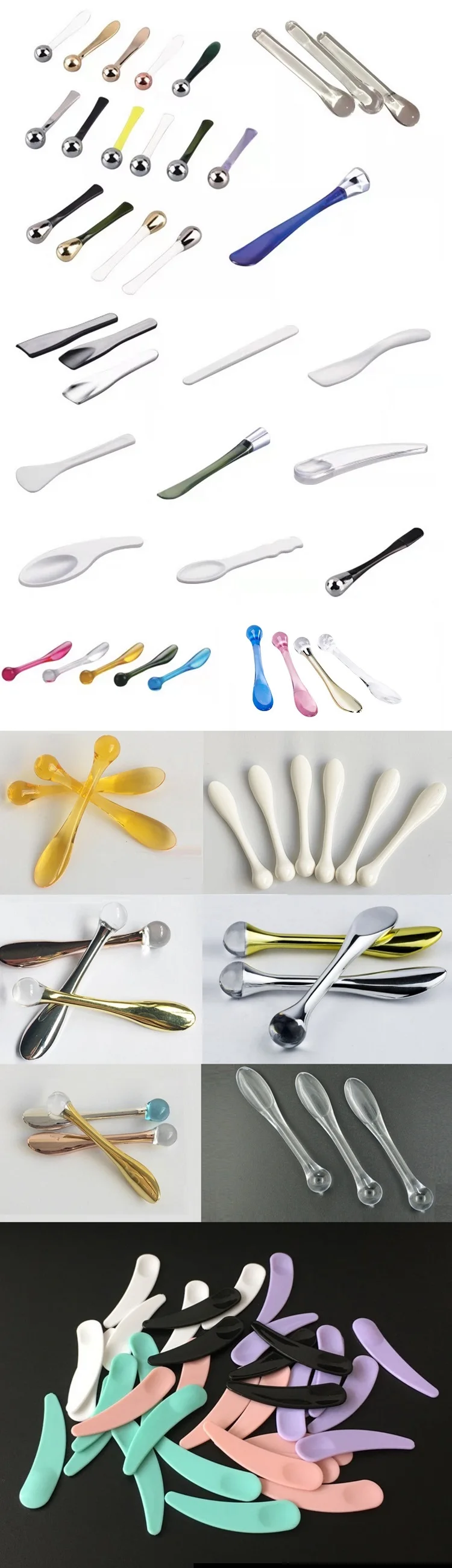 New Beauty Tools Stainless Steel Spatula Jade Eye Massager Eye Cream ...