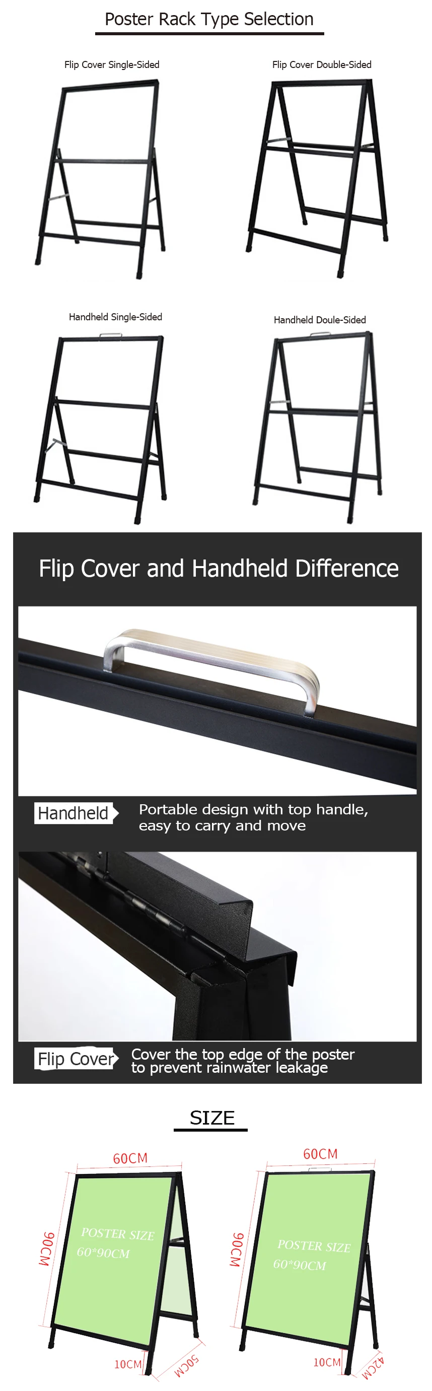 Double Side A Frame Sign Stand - Perfect for Outdoor Advertising