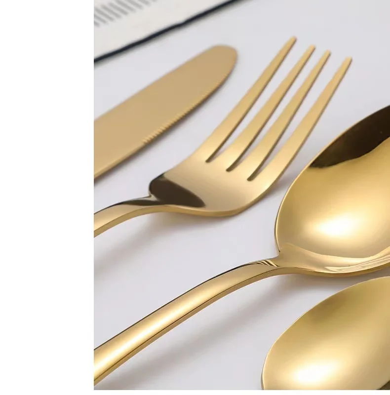 1010 Style 16 Piece Gold Stainless Steel Cutlery Set