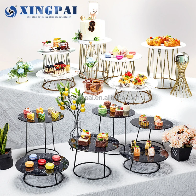 XINGPAI Wedding Banquet Gold Buffet Food Display Stand Luxury Salad ...