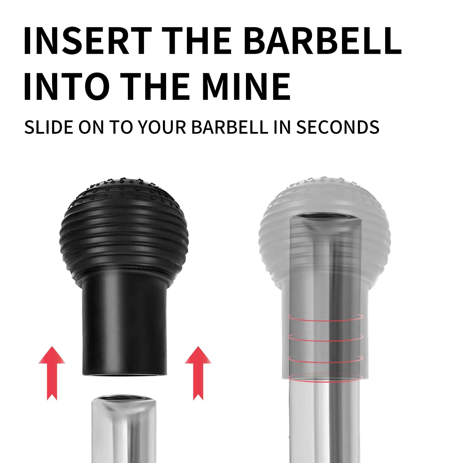 ProCircle Barbell Bomb Row Spin Split Squats Natural Rubber Barbell ...