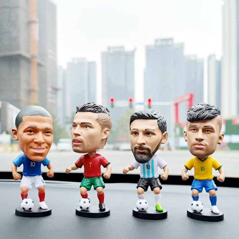 Football Player Figures - Soccer PVC Action Toys for Kids