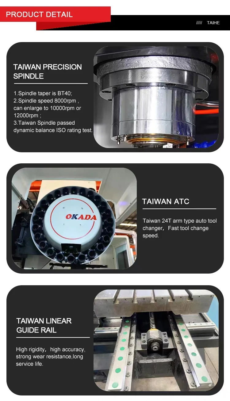 5 Axis Vertical Machining Center Fresadora Cnc 4 Ejes Para Metal Vmc 850 Cnc Machining Center ...