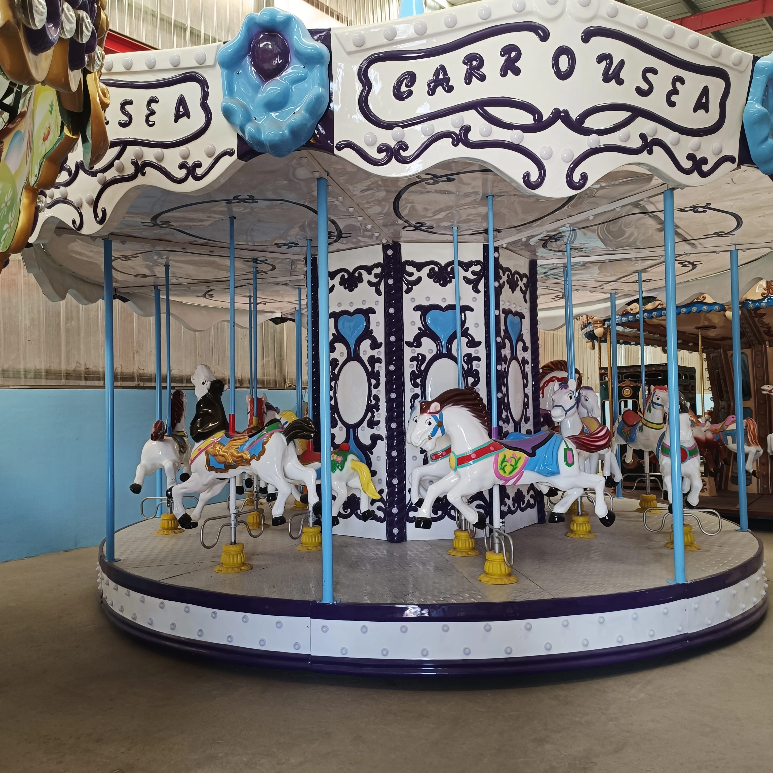 16 Seater Carousel Knight Team Amusement Rides - Buy Kids And Adults ...