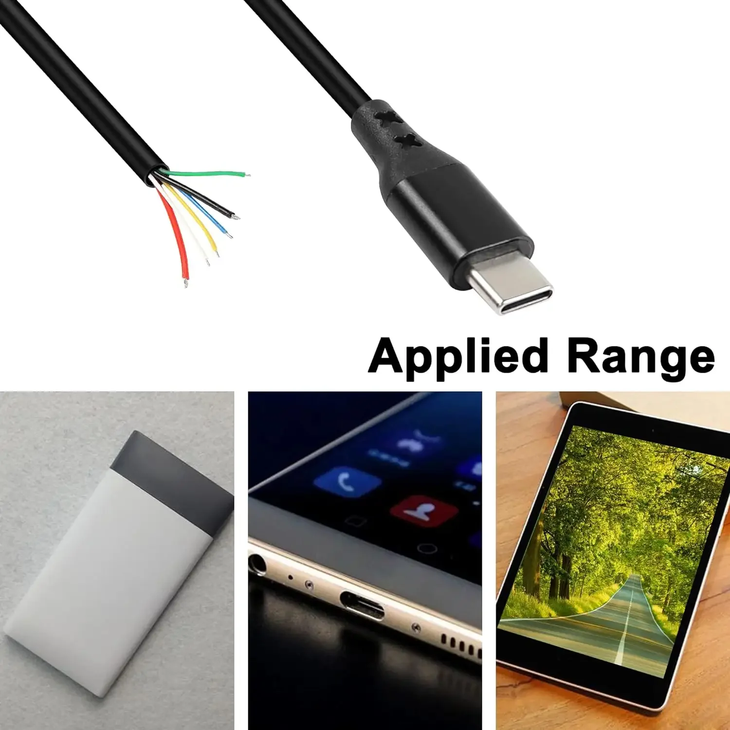 USB Type C PD Pigtail Cable - Fast Charging & Data Transmission