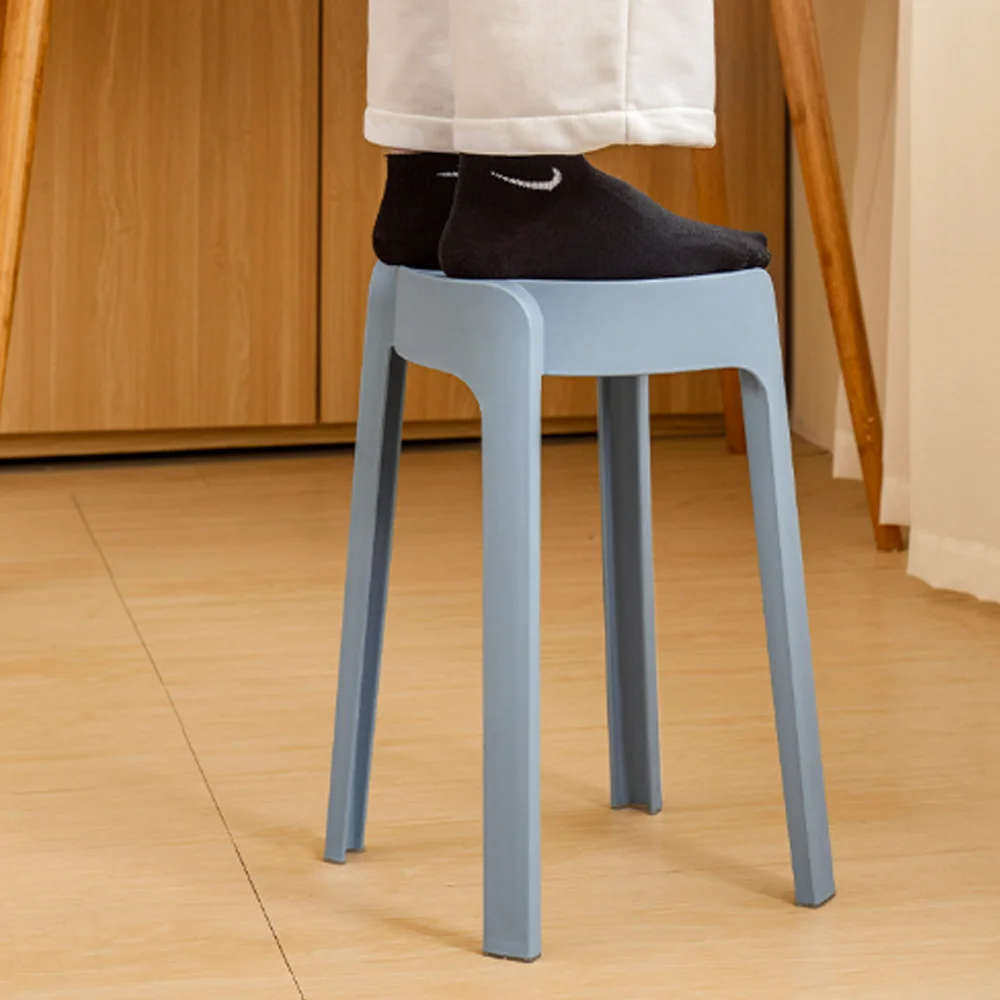 Plastic Stool Household Portable Bjflamingo Stackable Round Stool ...