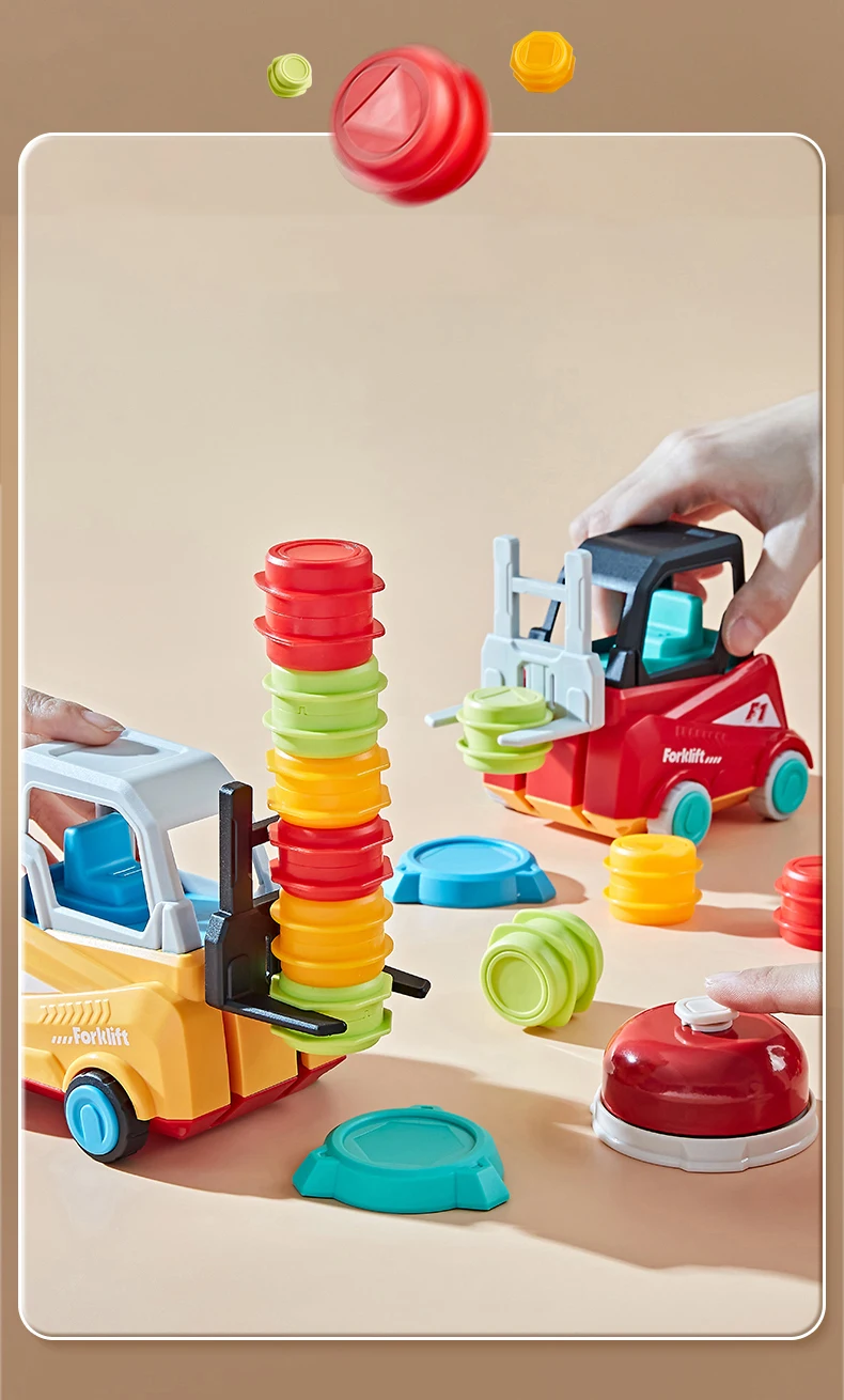 New Style 5 Years + Kids Stacking Toy Educational Forklift Baby ...