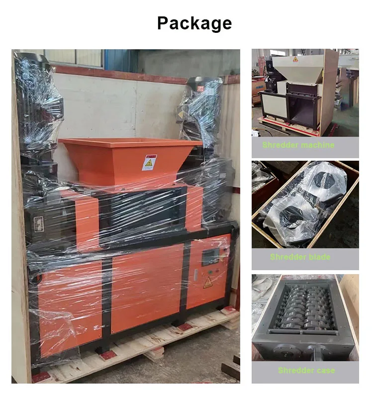 Small Size Movable Type Shredder - Double Shaft Medical Waste Shredder for Sale