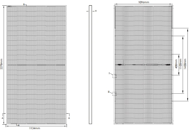 TOPCon N-Type 585W Solar Panel Module - Efficient 144 Cells Bifacial ...