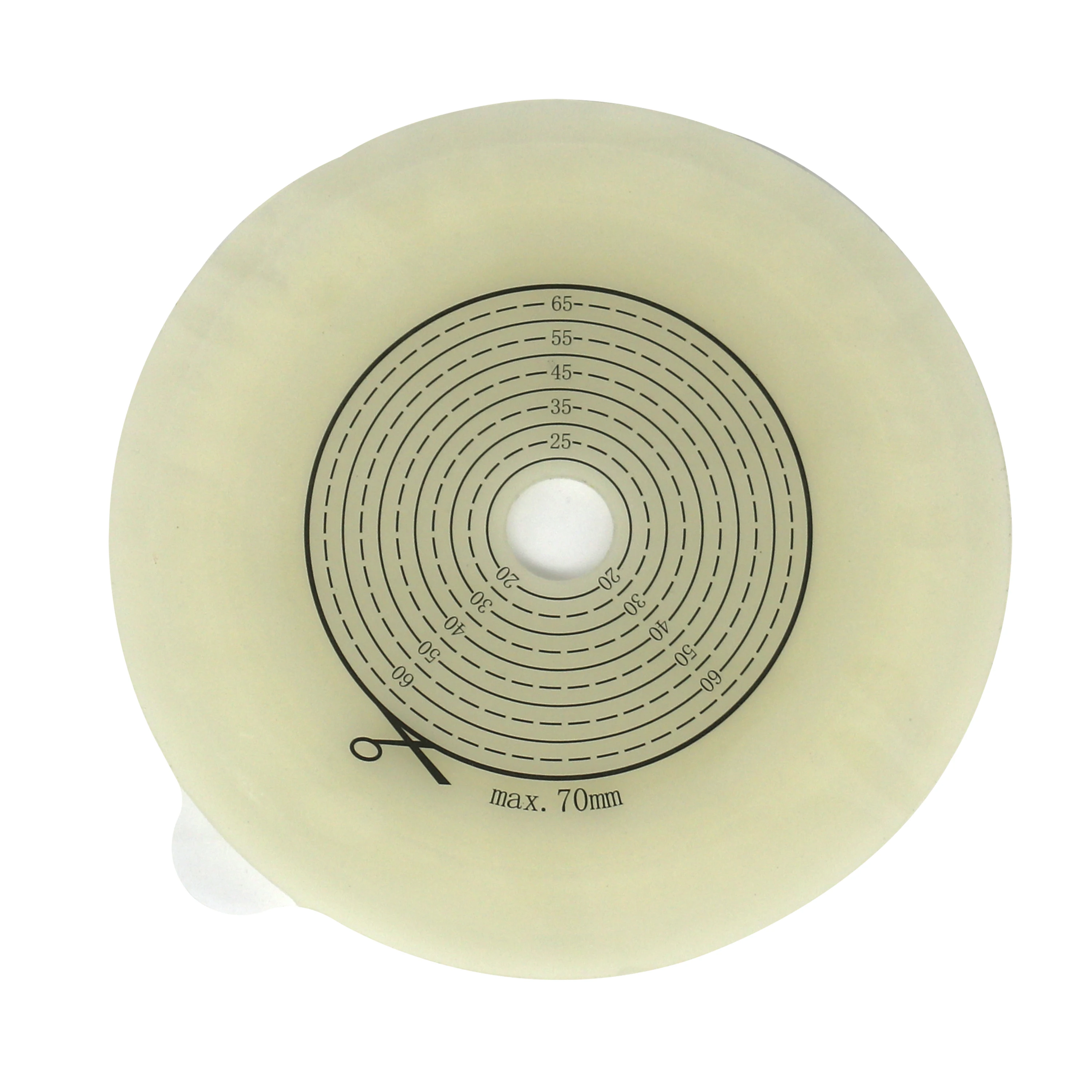 Two Piece Skin Barrier with Flange Medical Hydrocolloid Round Base ...