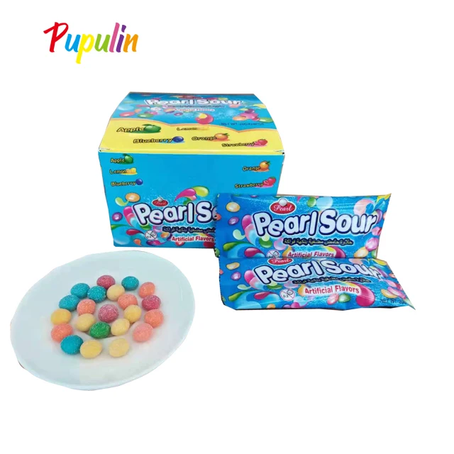 Super Sour Rainbow Colorful Sour Soft Chewy Candy and Sweet Fruity ...