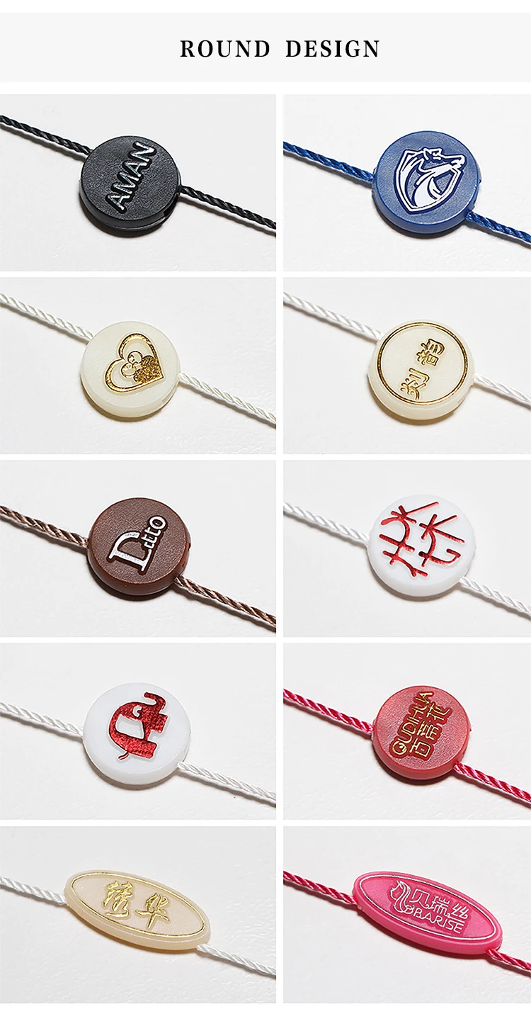Customized Hanging Tags Ribbon Plastic Seal Tag - Buy Elastic String ...
