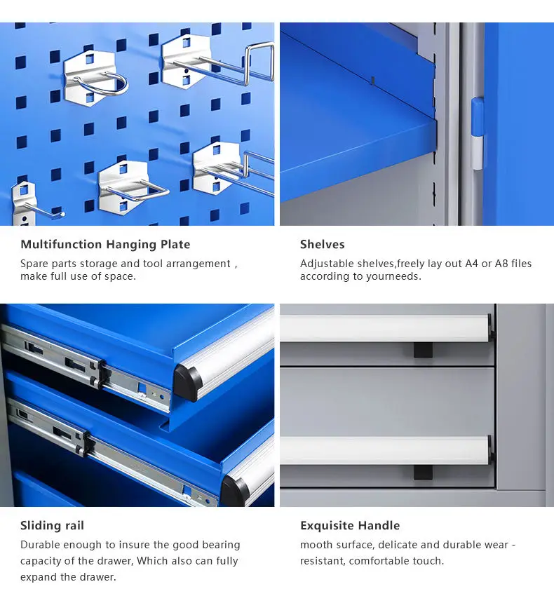 Metal Garage Storage Tool Cabinets Heavy Duty Storage System Iron Metal ...