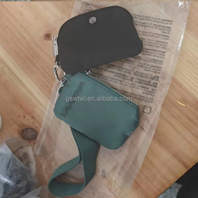 Wholesale Luxury Fashion Lulu Lemon Two-wrist Wallet Custom Logo Two ...