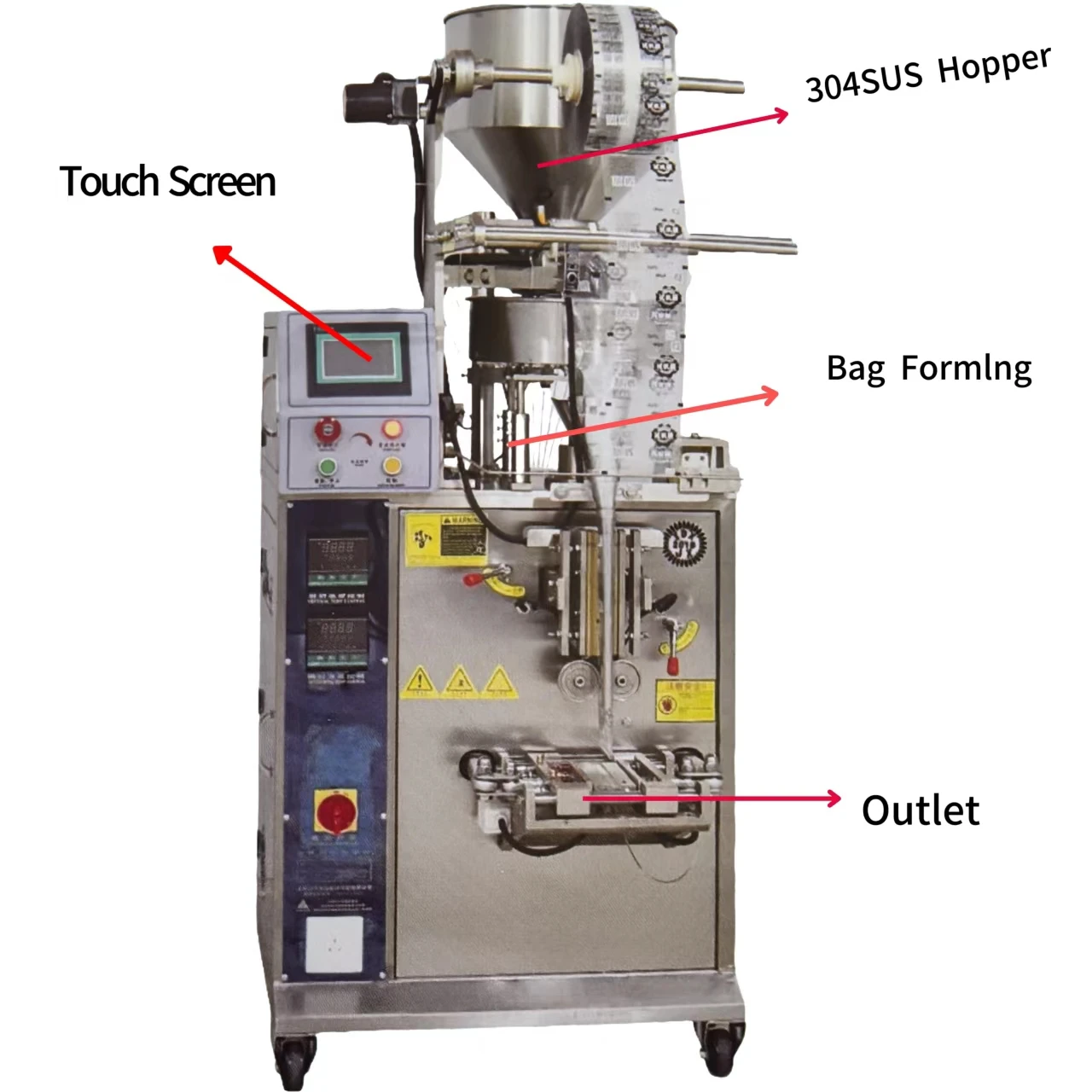Automatic Vertical Bag Packaging Machine for Snacks
