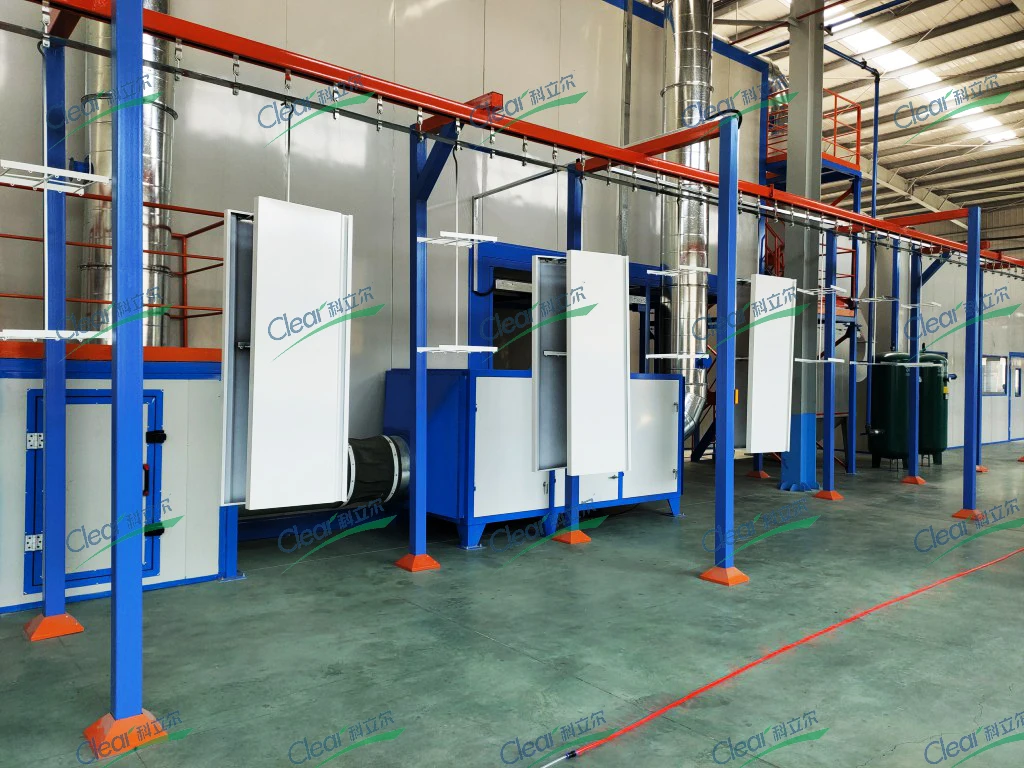 Clear Customized Full Automatic Metal Powder Coating Line
