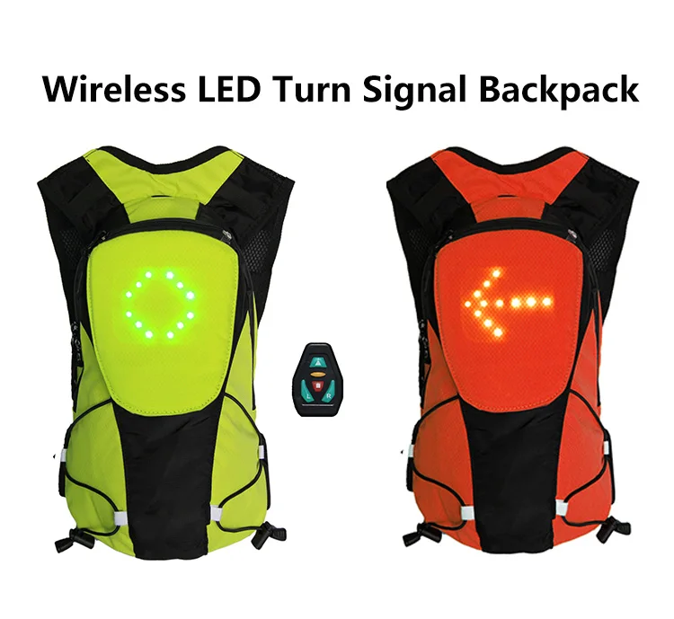 Remote Control Safety Turn Signal Led Bicycle Handlebar Bag Reflective ...