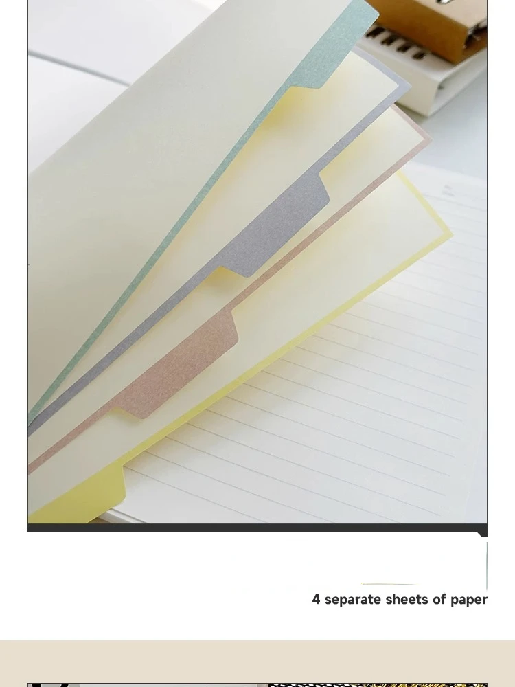 Simple Kraft Paper Cover Detachable Notebook - Creative & Versatile