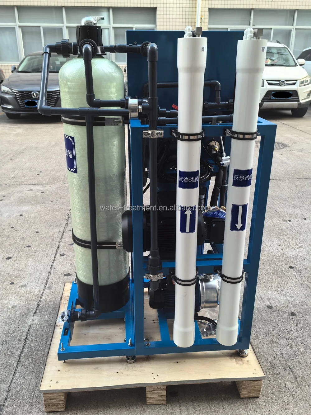 3000L Stand Small Water Purification System Seawater RO Desalination ...